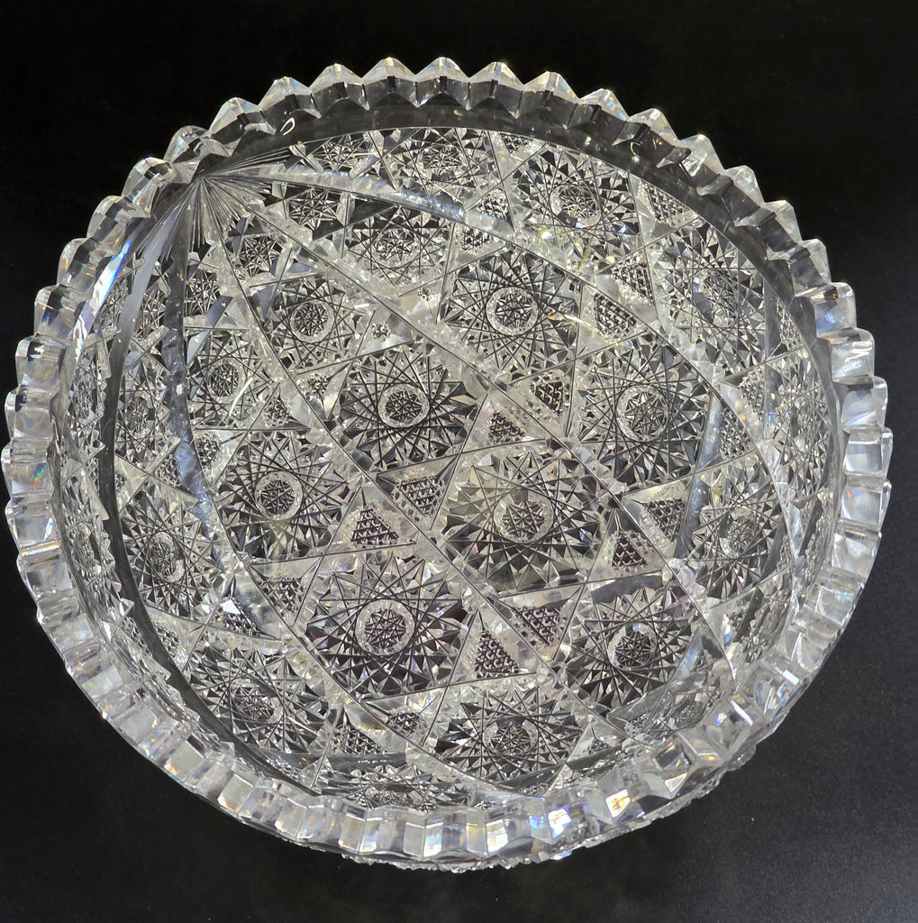 Home › ABP cut glass bowl American brilliant period 1886 -1915 bob51
