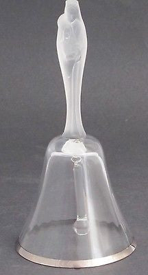 Home › Lenox Crystal bell holy family Made in USA frosted Platinum band