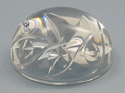 Hand Cut Glass paperweight 24% lead crystal – O'Rourke Crystal Awards ...