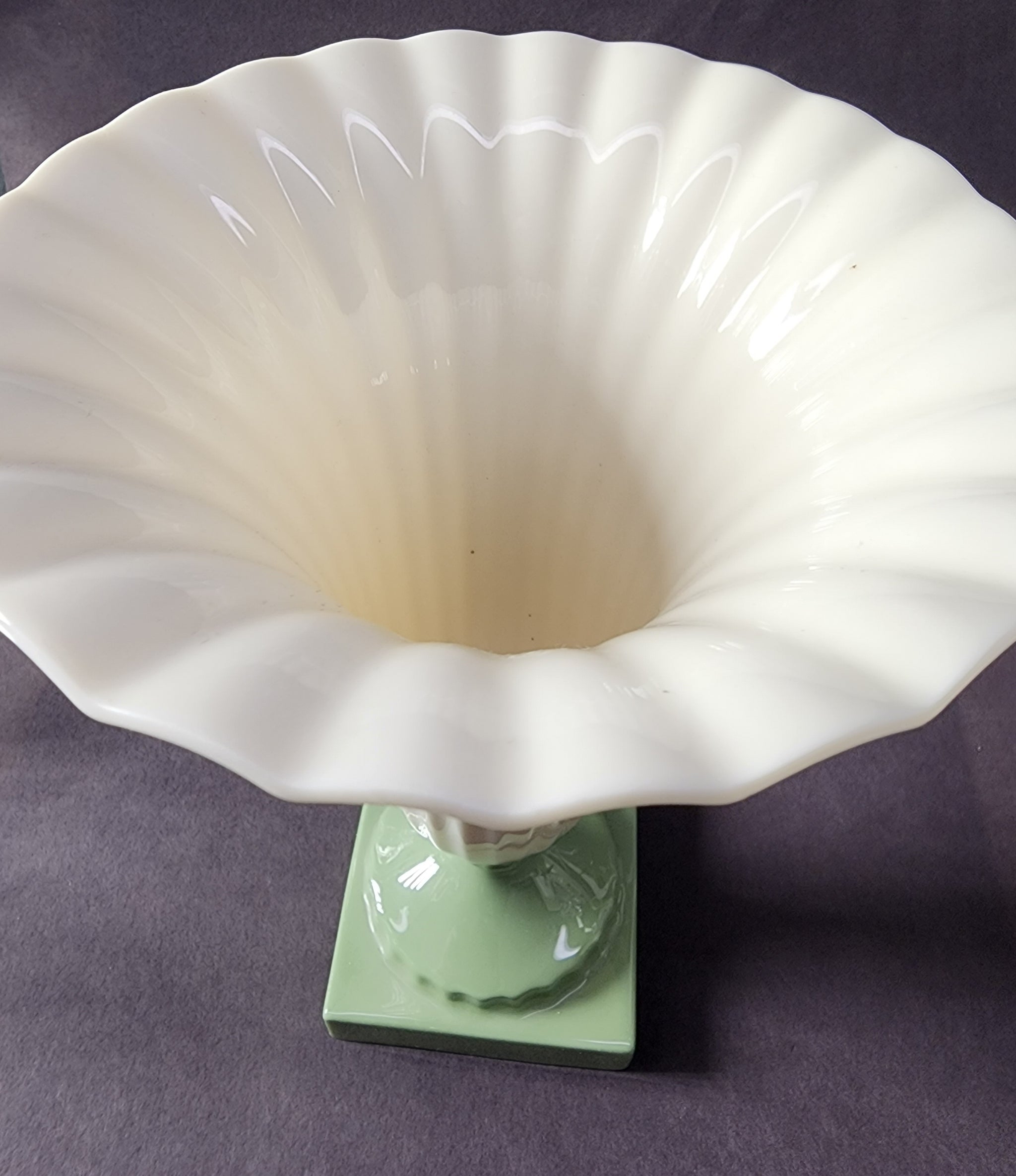 Signed lenox Pedestal porcelain VASE green – O'Rourke Crystal Awards ...