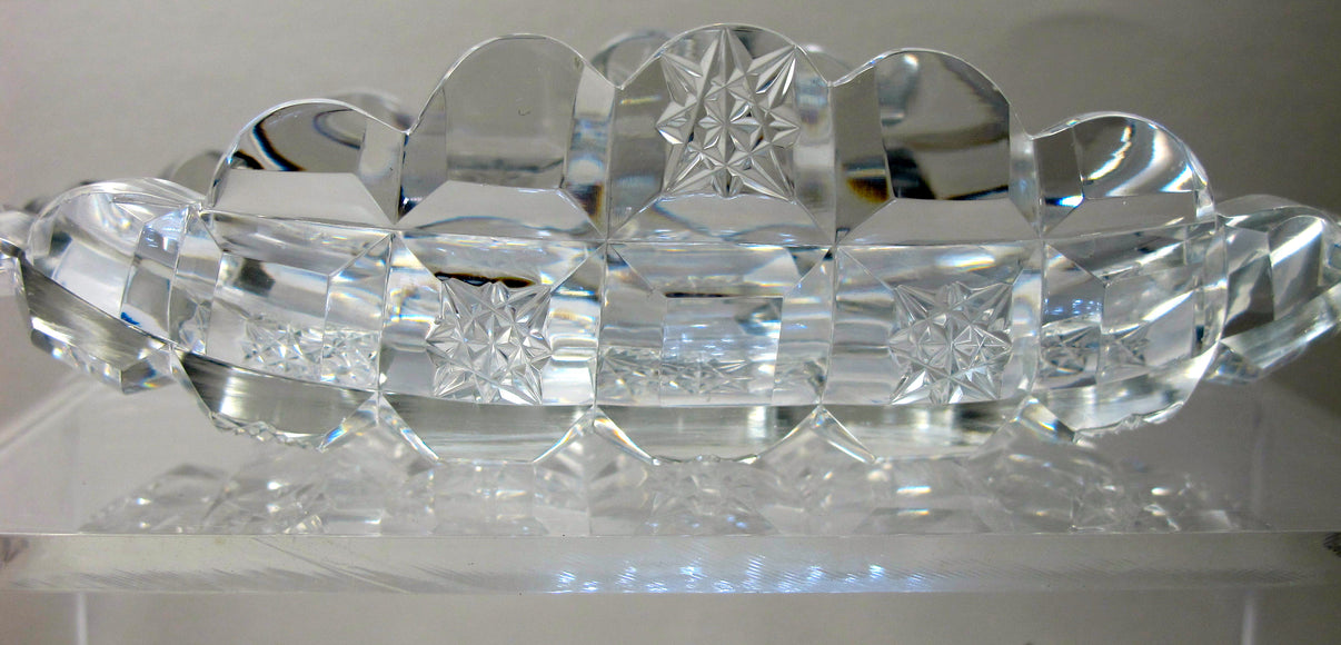 Hand Cut glass lay down spooner Antique ABP – O'Rourke Crystal Awards ...