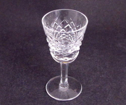 Home › Signed Waterford glass Hand Cut liquor Alana pattern Irish Crystal